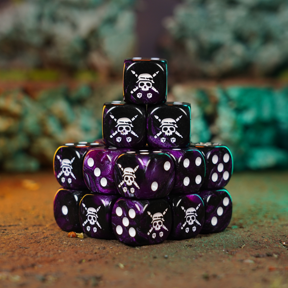 Violet Onyx Dice - Tabletop Tactics