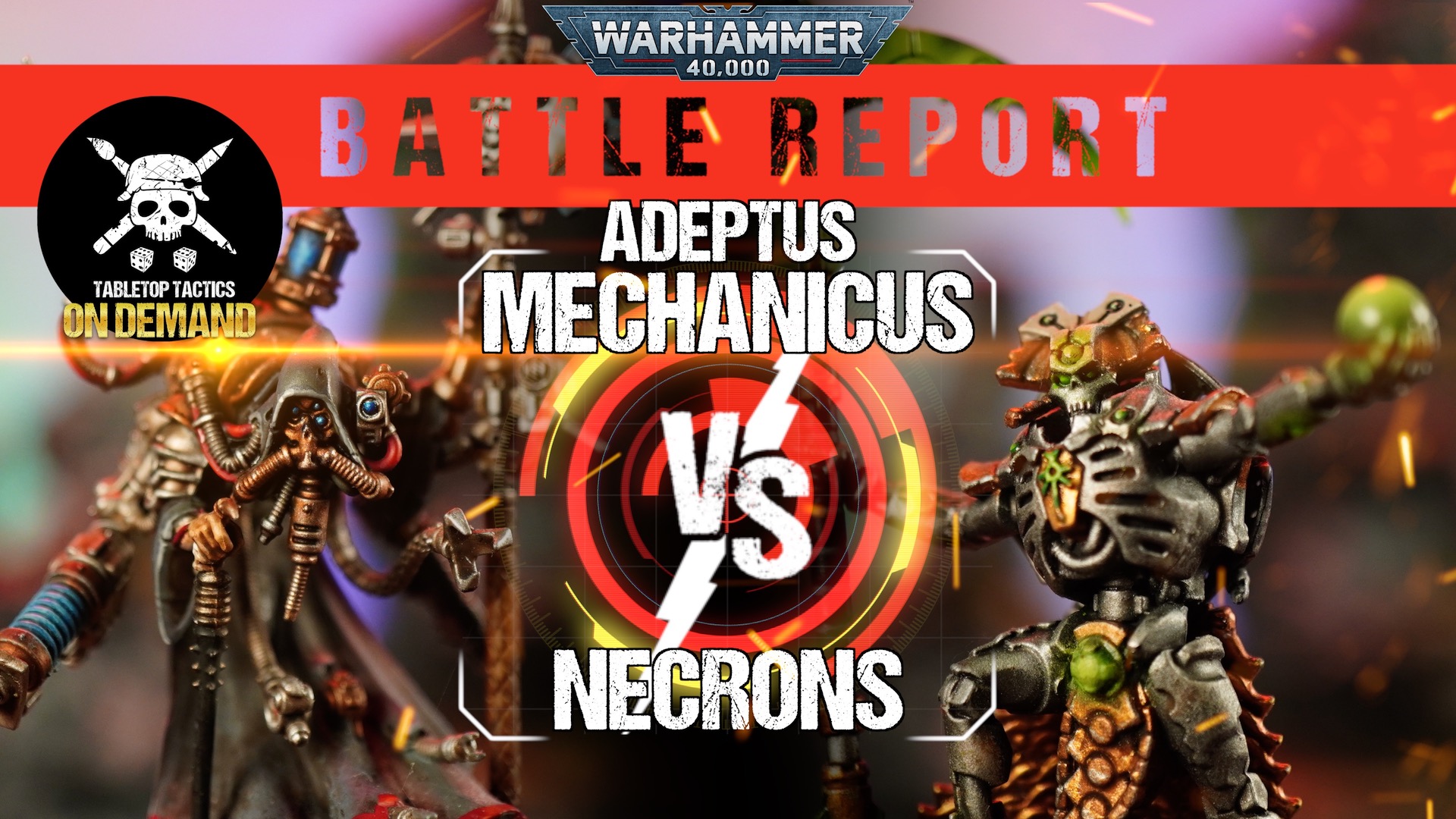 Adeptus Mechanicus vs Necrons 2000pts | Warhammer 40,000 Battle Report ...