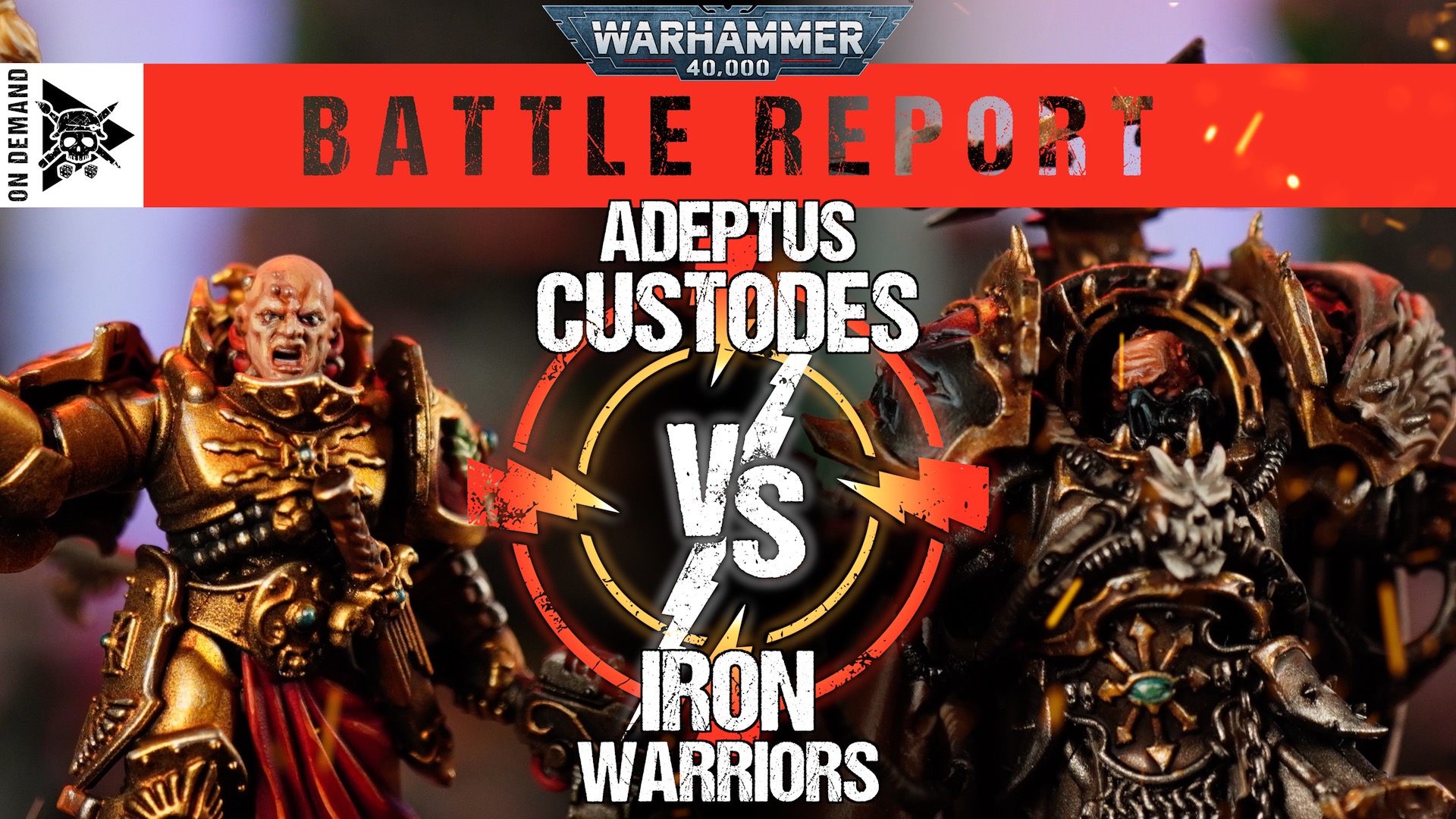 Adeptus Custodes vs Iron Warriors 2000pts | Warhammer 40,000 Battle ...