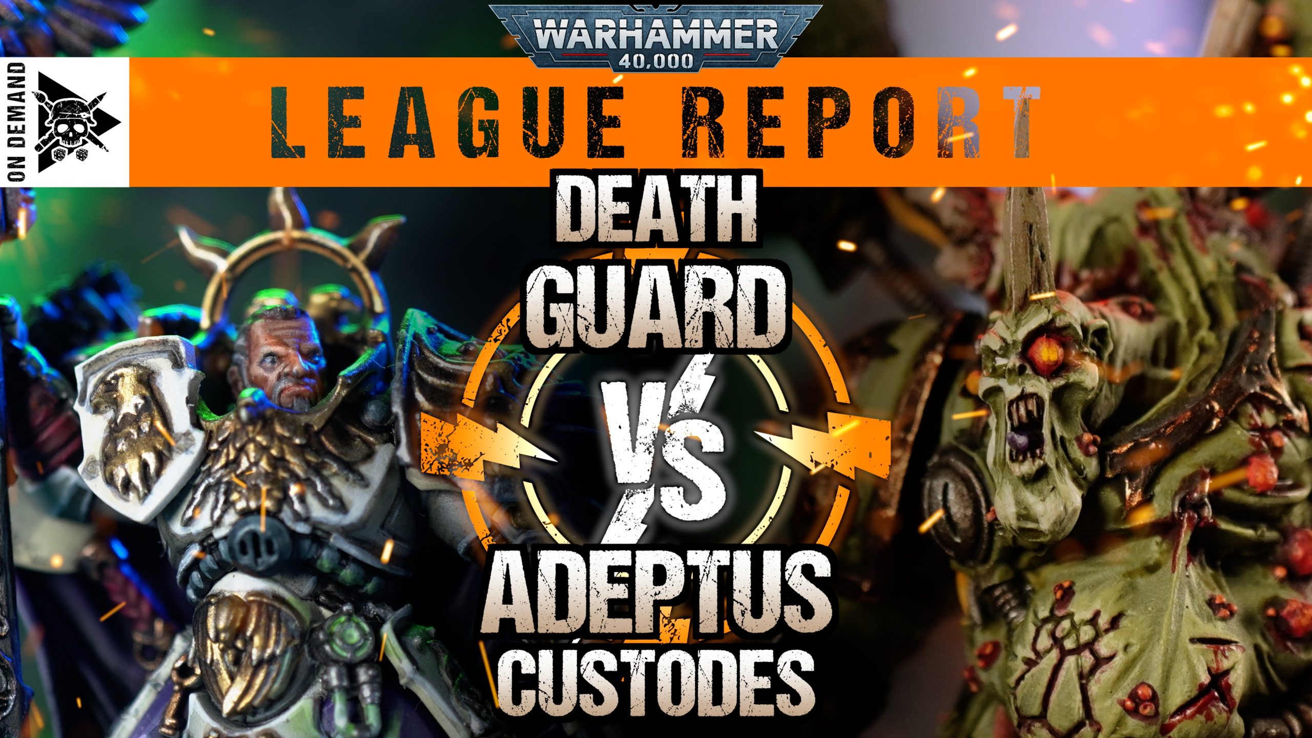 Death Guard vs Adeptus Custodes 2,000pts | Warhammer 40,000 League ...