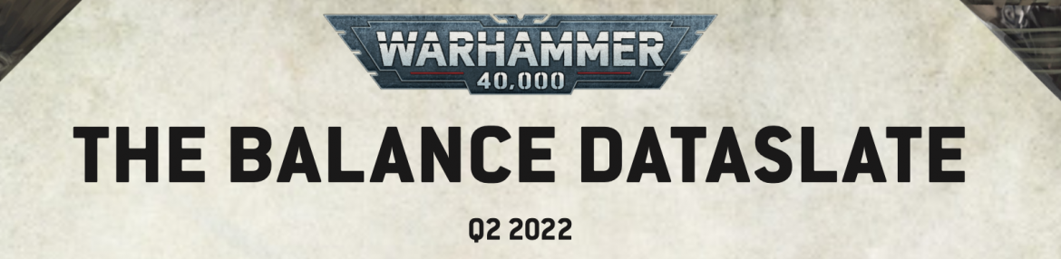 Balance Dataslate Review - April 2022 | Tabletop Tactics State of Play ...