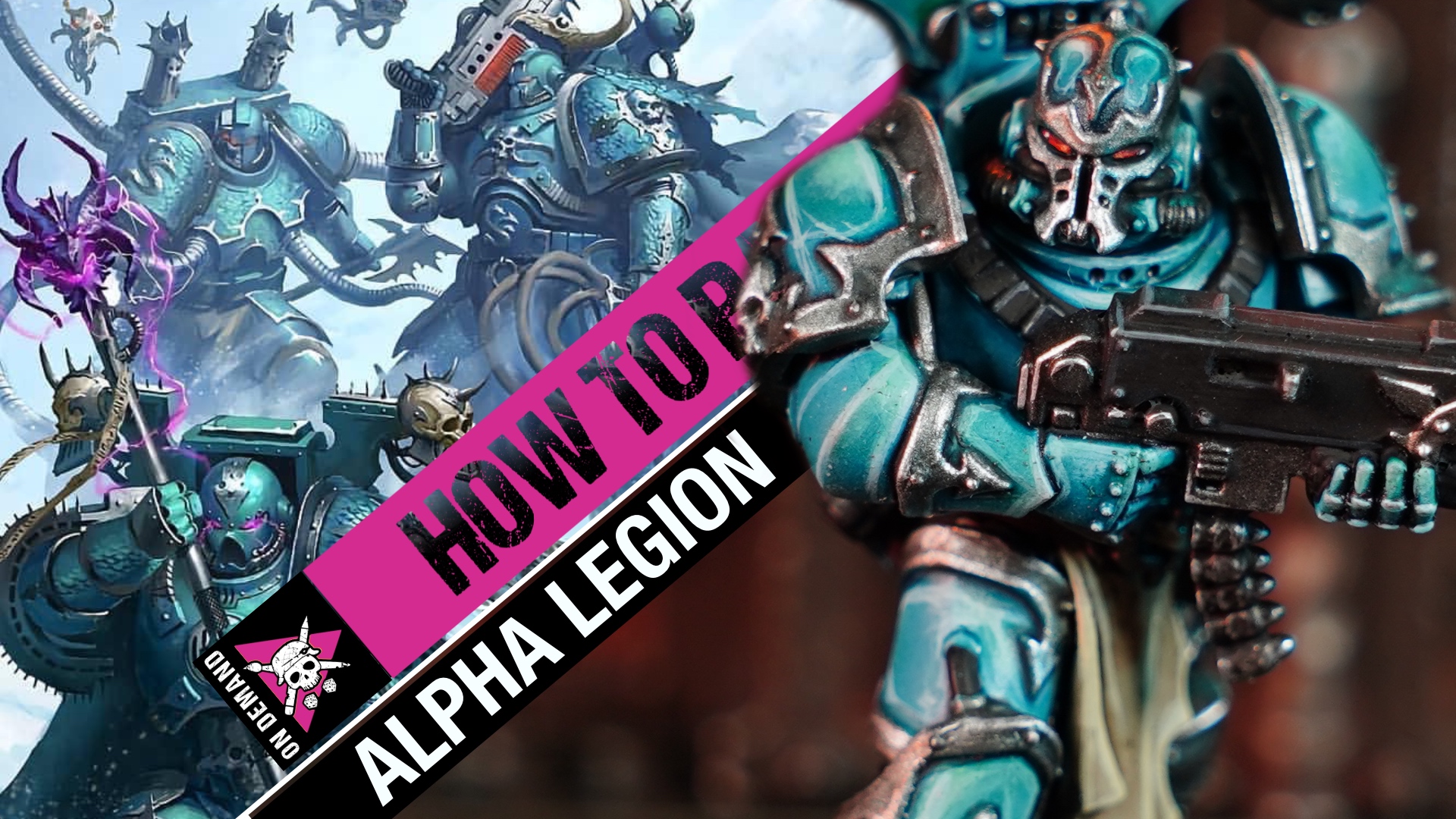 How To Paint Alpha Legion | Way of The Brush Warhammer 40,000 Tutorial ...