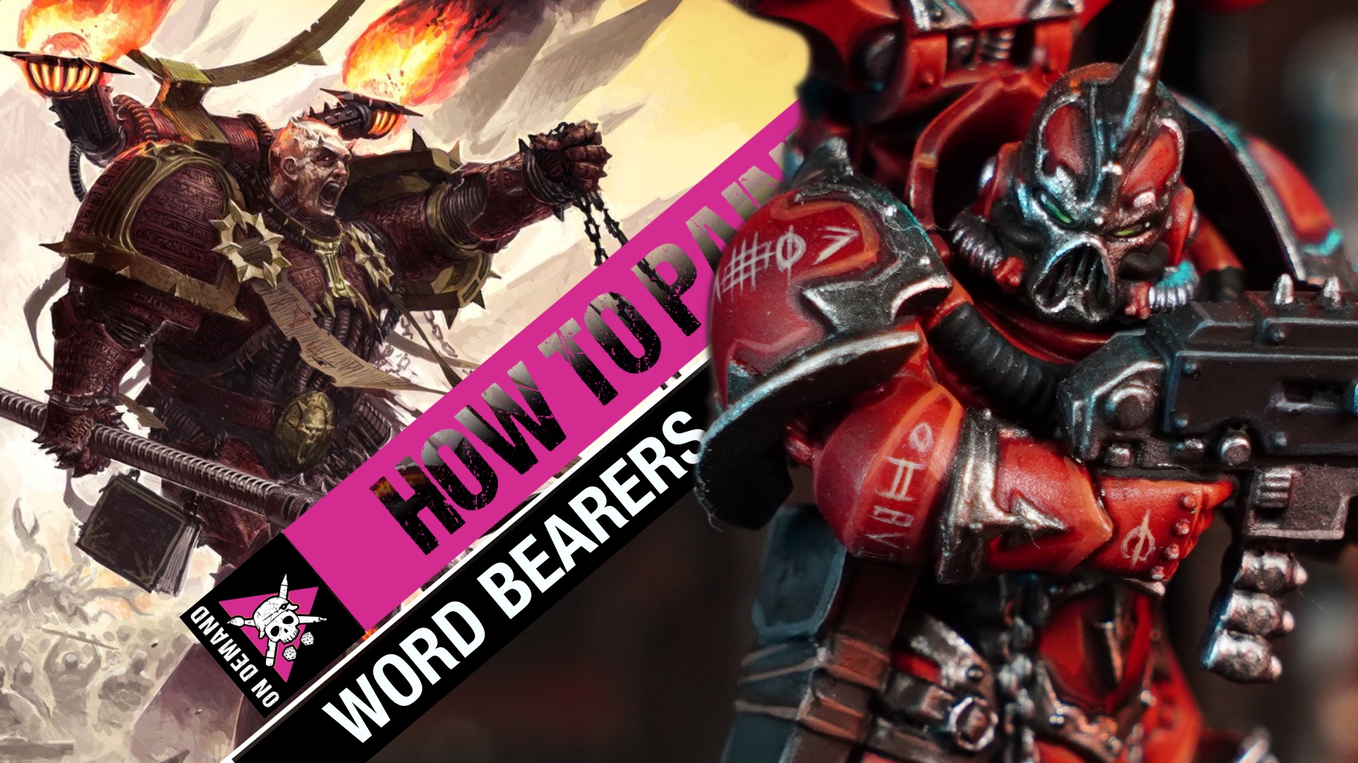 How To Paint Word Bearers | Way of The Brush Warhammer 40,000 Tutorial ...
