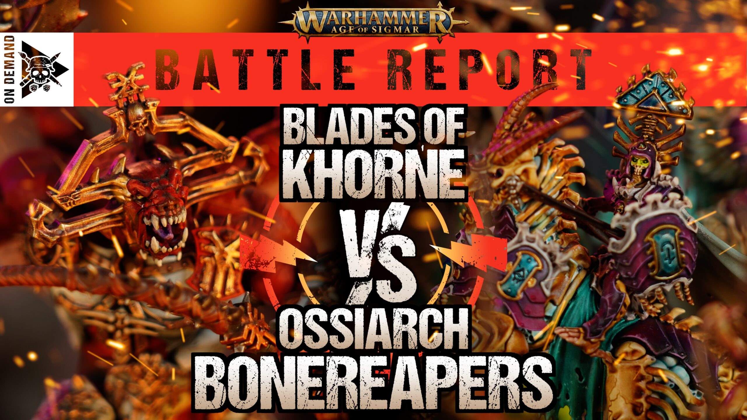 Blades of Khorne vs Ossiarch Bonereapers | Warhammer Age of Sigmar ...