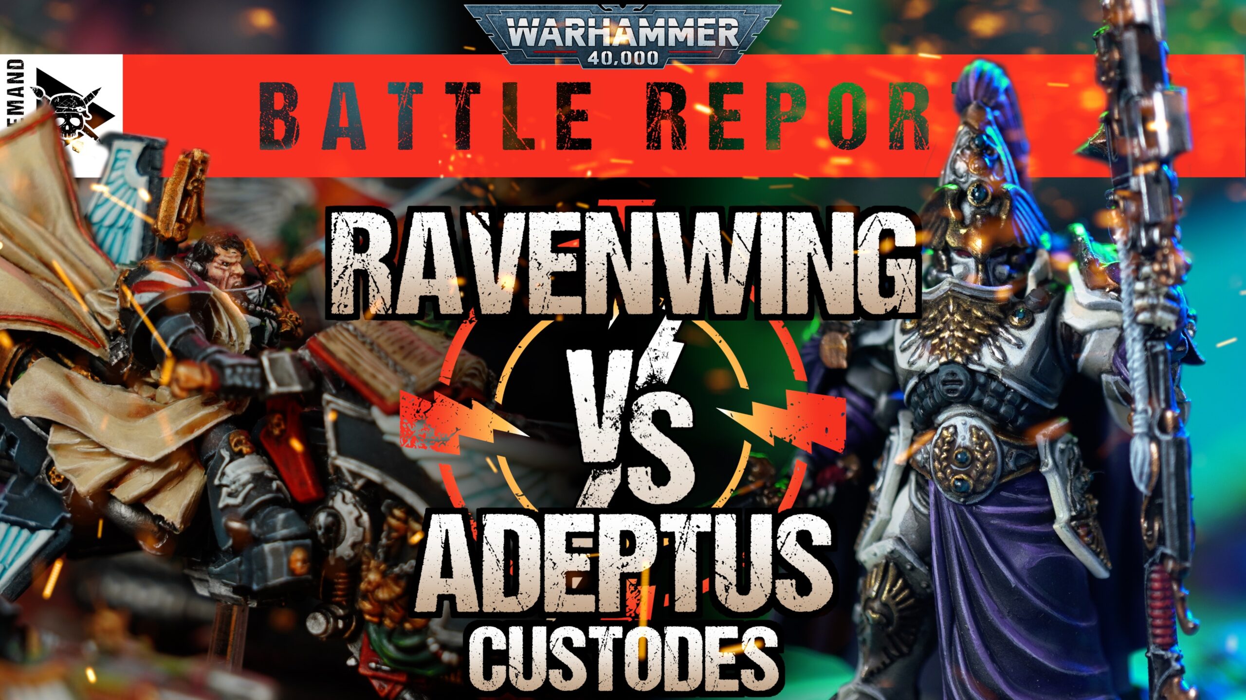 Adeptus Custodes vs Ravenwing | Warhammer 40,000 Battle Report ...