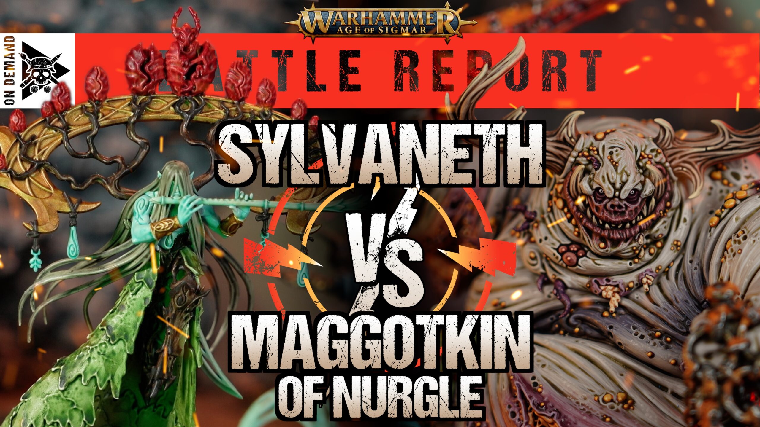 Sylvaneth vs Maggotkin of Nurgle | Age of Sigmar Battle Report ...