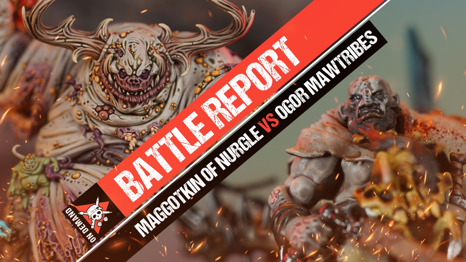 Maggotkin of Nurgle vs Ogor Mawtribes | Age of Sigmar Battle Report ...
