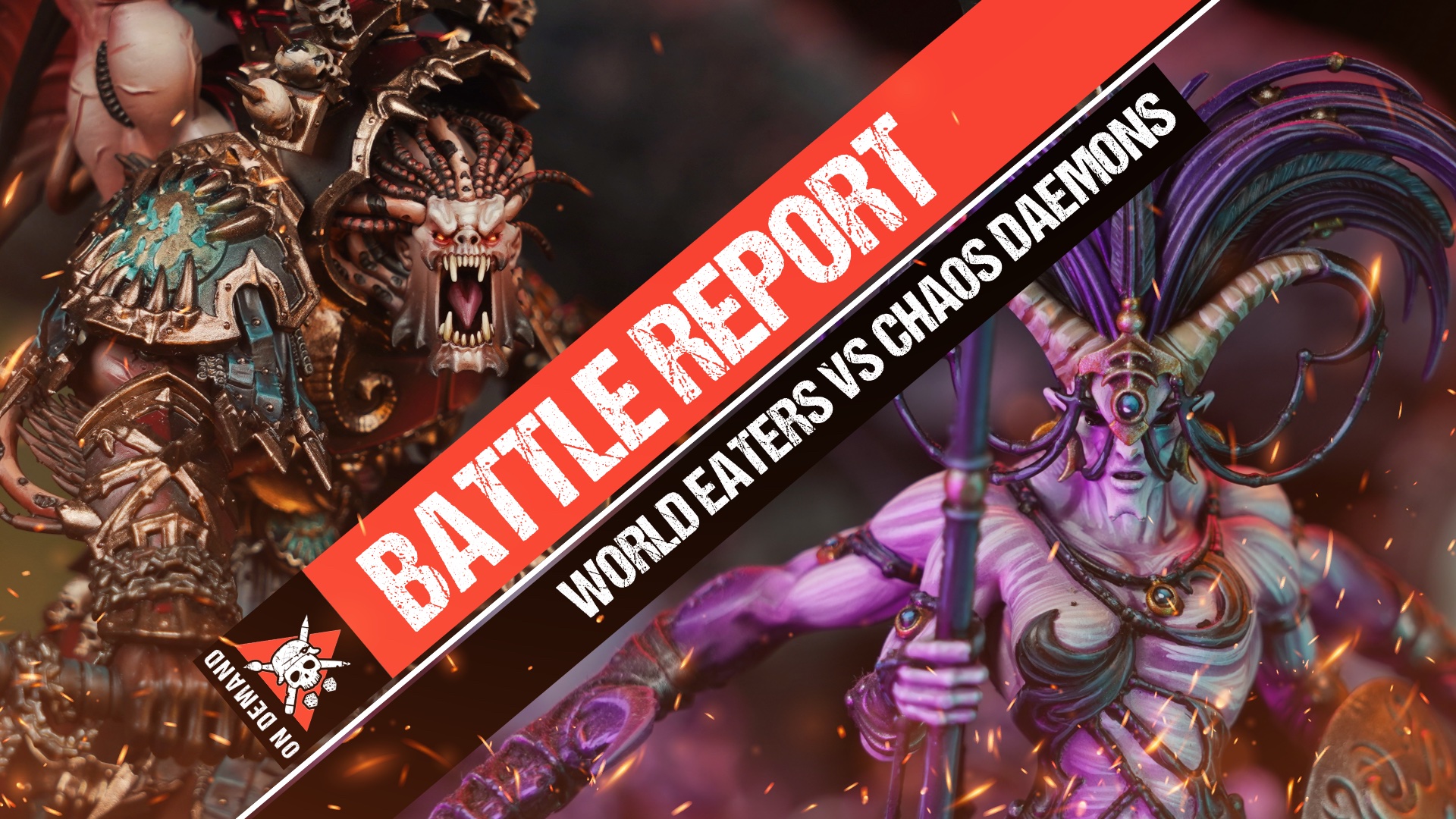 World Eaters vs Chaos Daemons | Warhammer 40,000 Battle Report ...