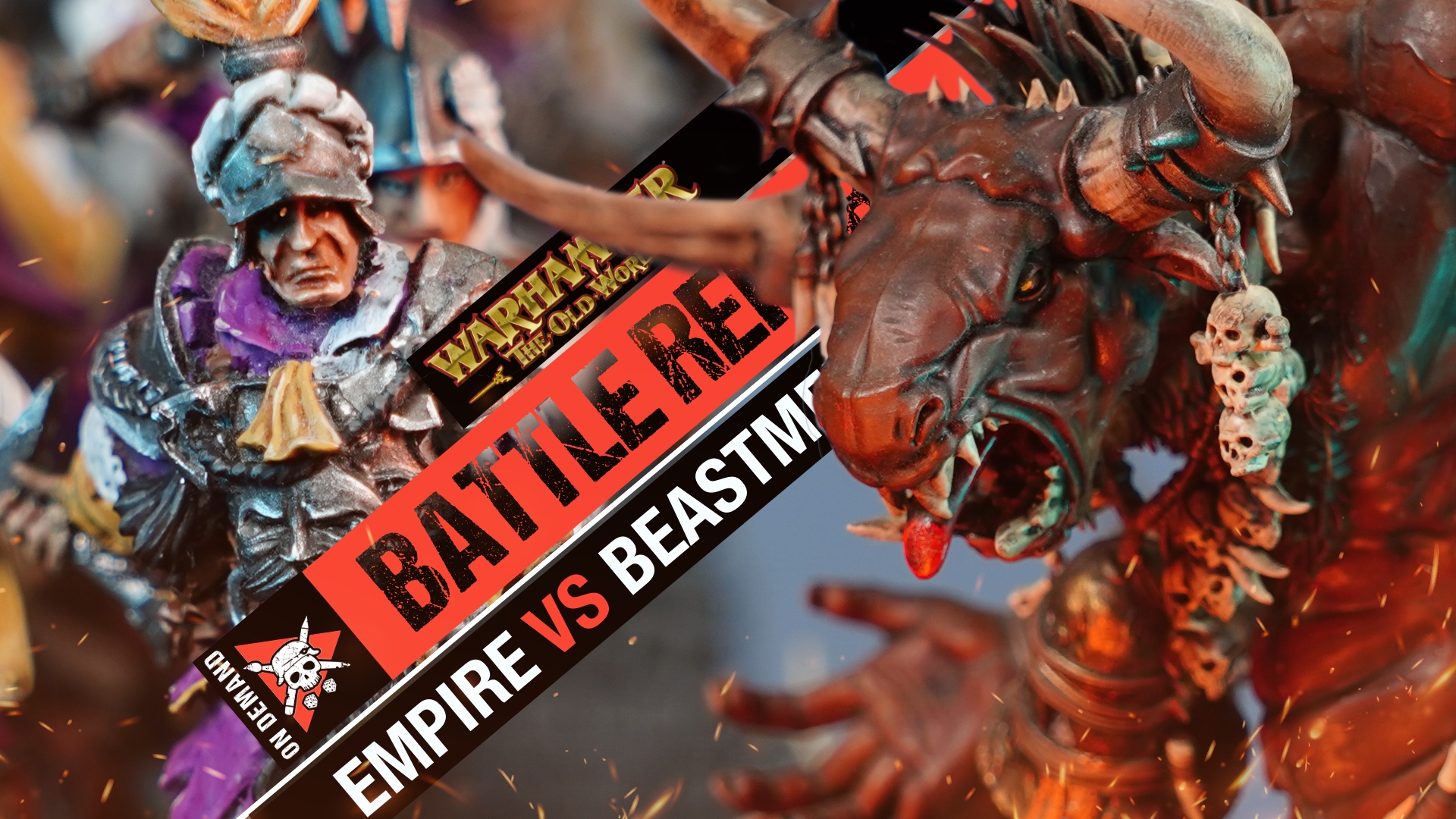 **THE OLD WORLD** Beastmen Brayherds vs The Empire of Man | Warhammer ...