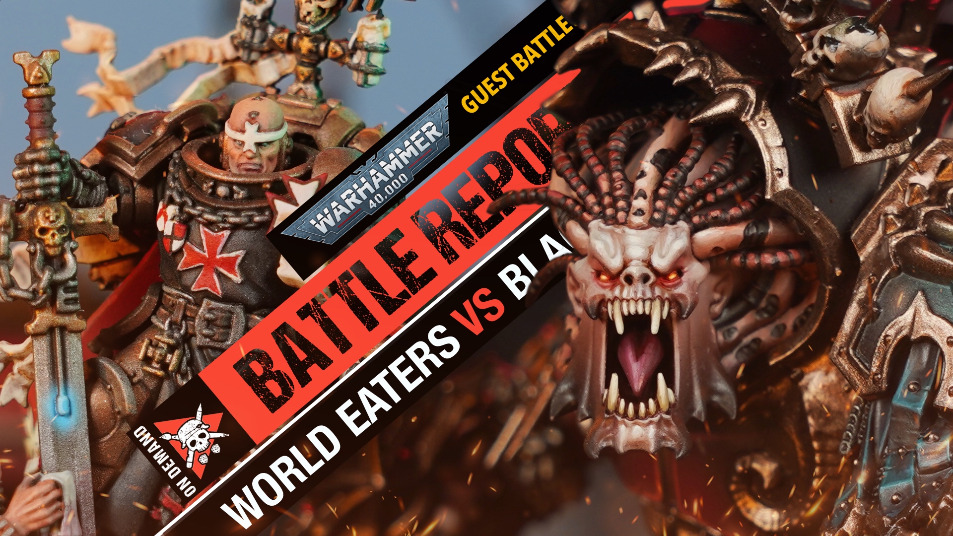 Black Templars vs World Eaters | Warhammer 40k Battle Report - Tabletop ...