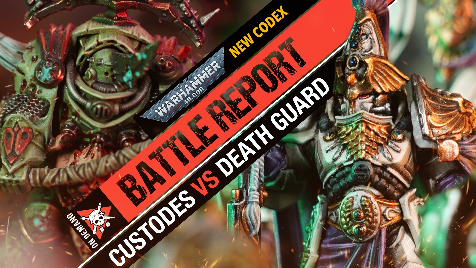 *NEW CODEX* Adeptus Custodes vs Death Guard | Warhammer 40k Battle ...