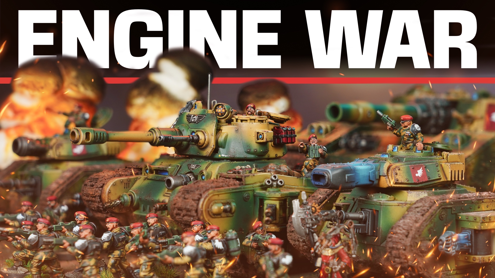 Tanks, Titans, 9 Explosions, 6,000 points, absolute CARNAGE!! Warhammer ...