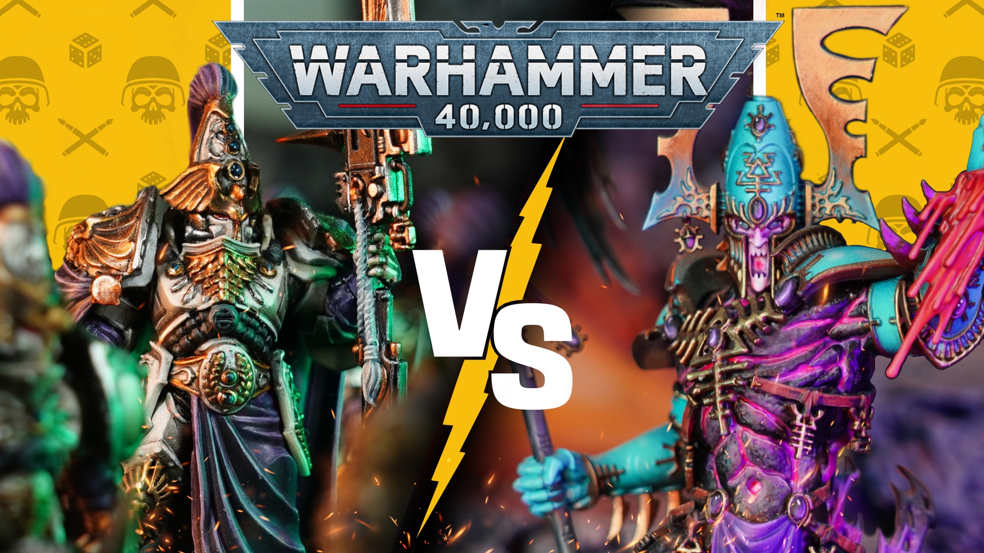 Adeptus Custodes vs Aeldari | Warhammer 40k Battle Report - Tabletop ...