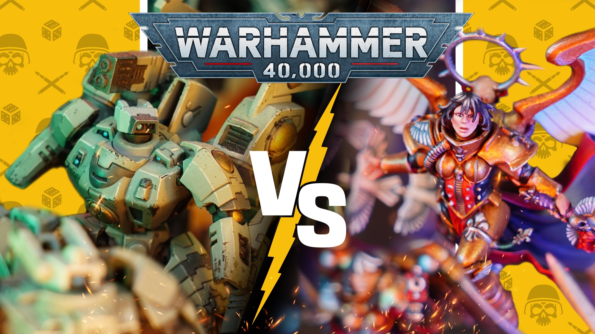 T'au Empire vs Adepta Sororitas | Warhammer 40k Battle Report ...