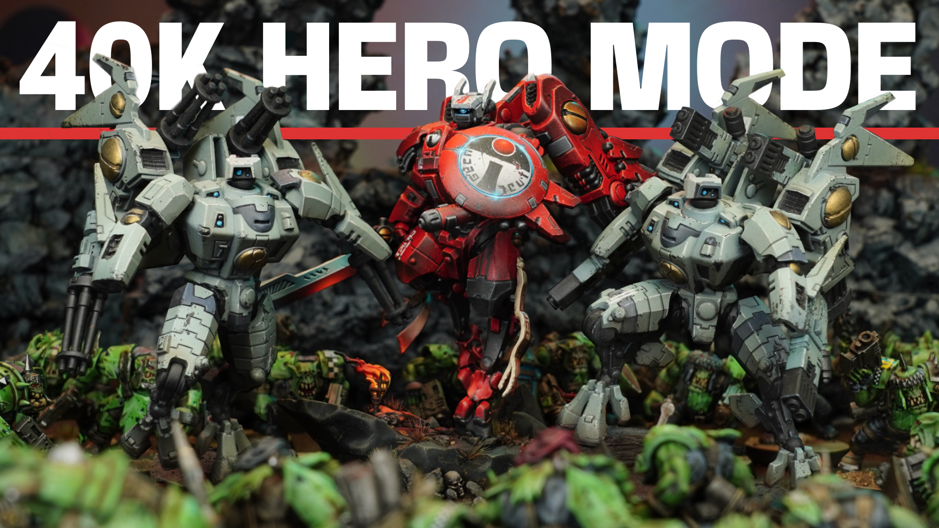 T'au vs Orks | *NEW* Hero Mode v2 Warhammer 40k Battle Report ...