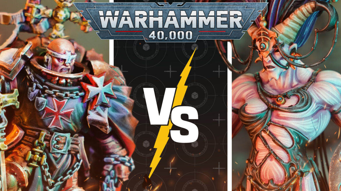 Black Templars vs Slaanesh | Warhammer 40K Battle Report - Tabletop Tactics