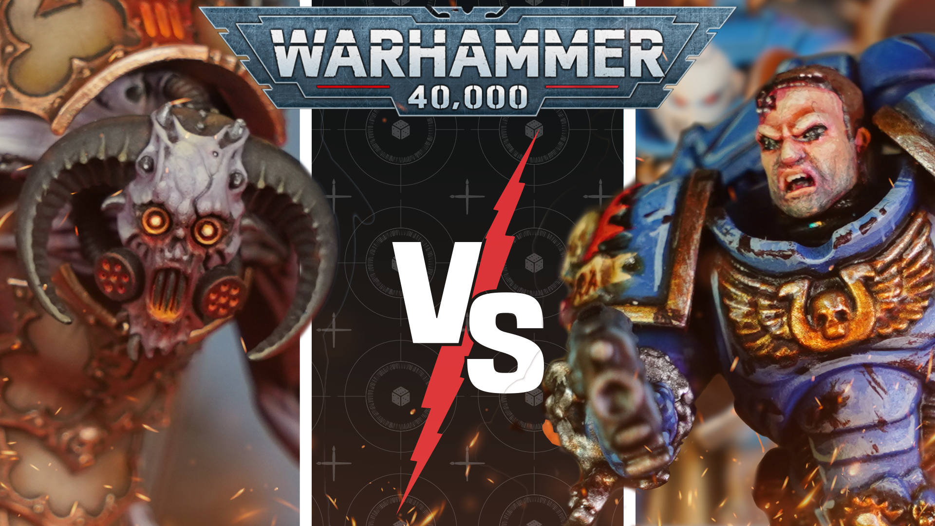 Chaos Space Marines vs Ultramarines | Warhammer 40k Battle Report ...