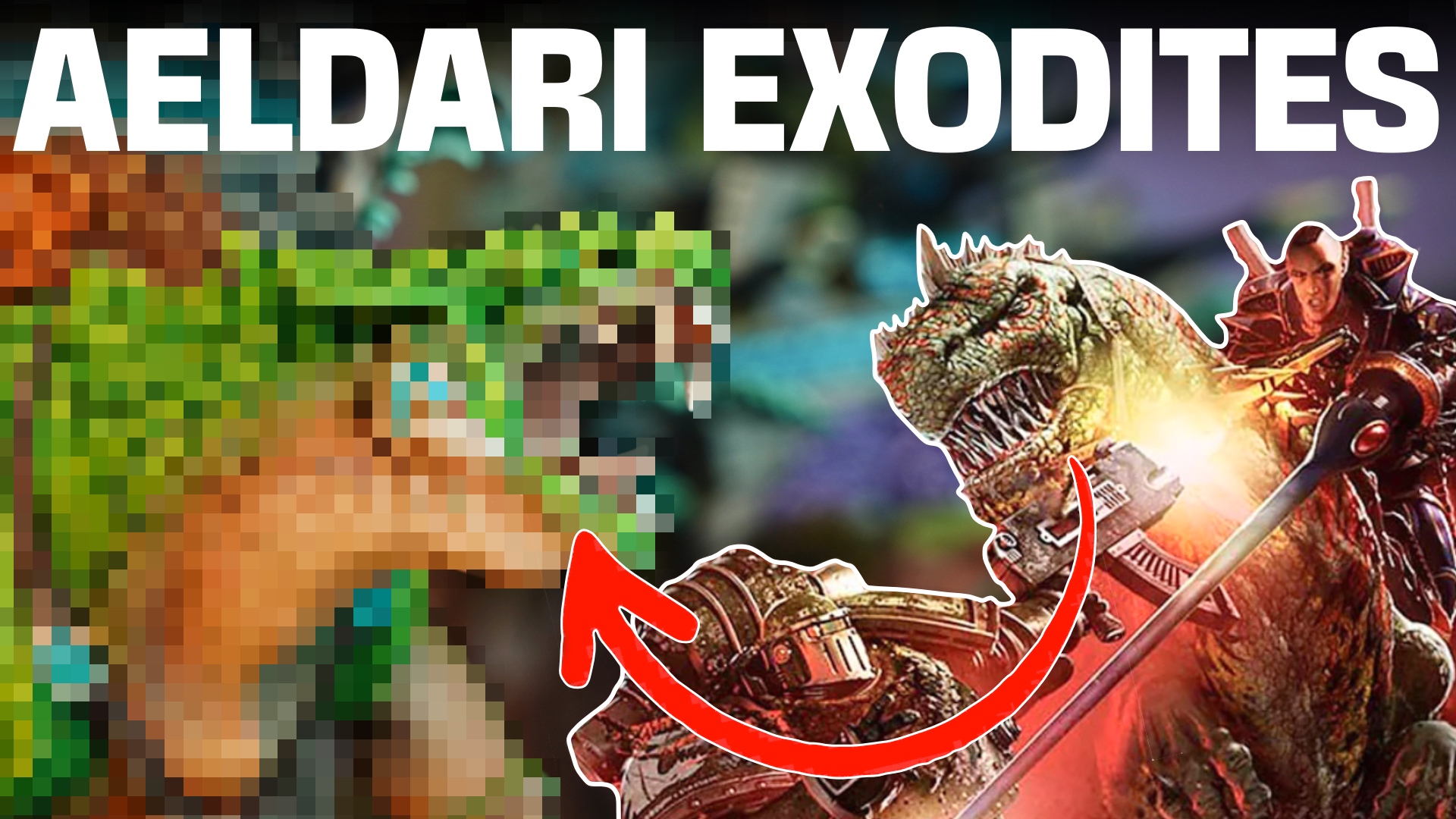 40K Lazer Dinosaurs in Space | We Got a Custom Made Aeldari Exodites ...