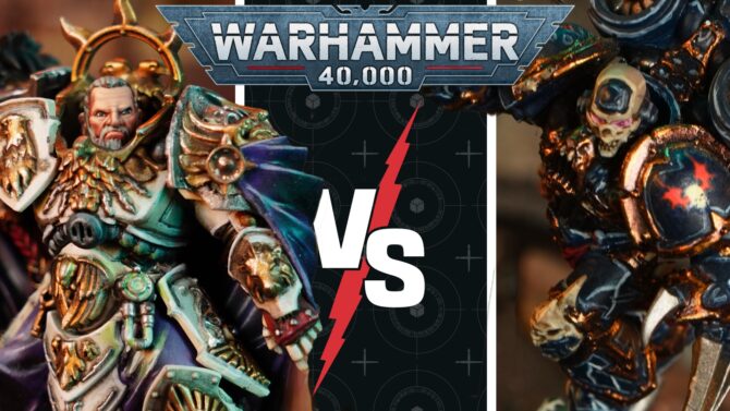 Black Legion vs Black Templars | Warhammer 40k Battle Report - Tabletop ...